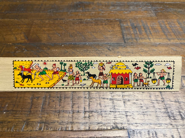 Ancient Farming | Recycled Palm leaf Long Bookmarks | Pattachitra Hand ...